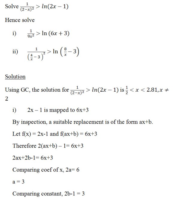 Inequalities – JC A Level H2 Math Tuition Singapore