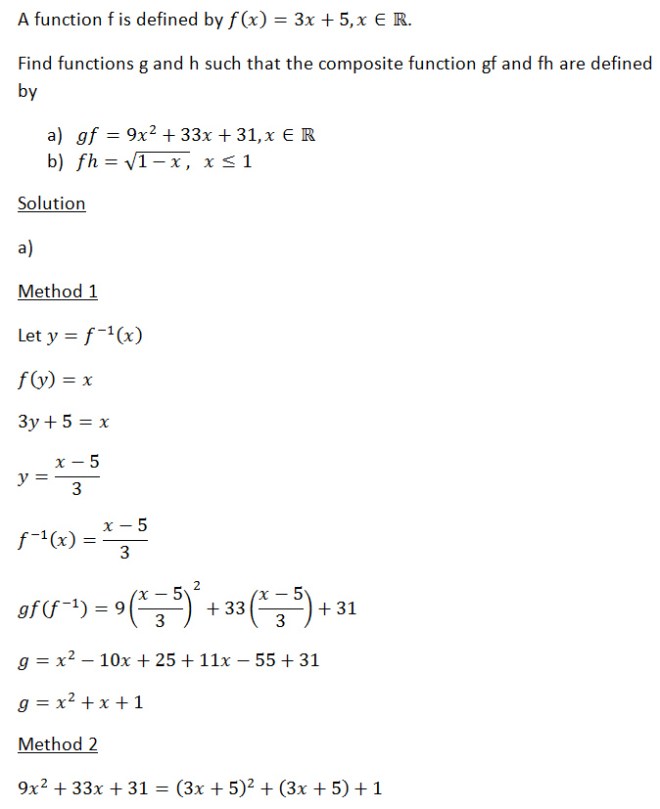 Functions – JC A Level H2 Math Tuition Singapore