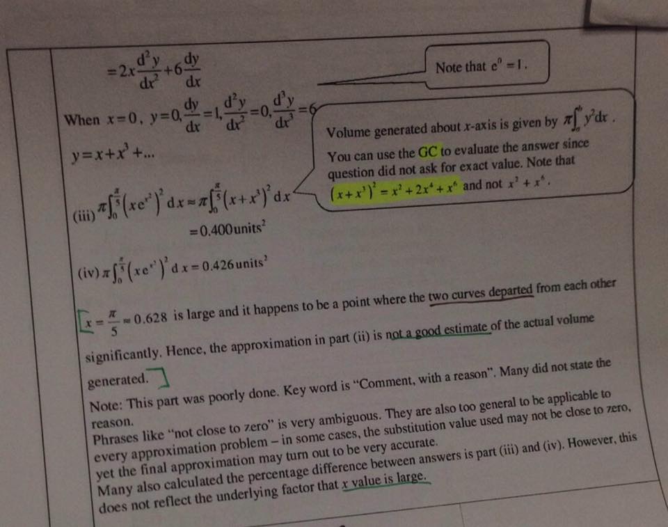 Approximation in series expansion – JC A Level H2 Math Tuition Singapore